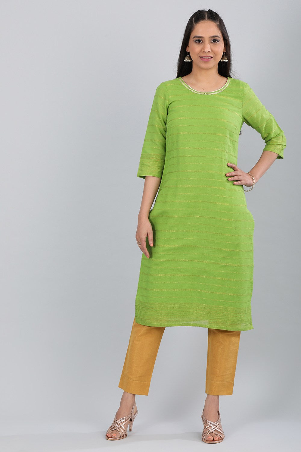 Buy Green kurta Online for Woman | Shop for Aurelia