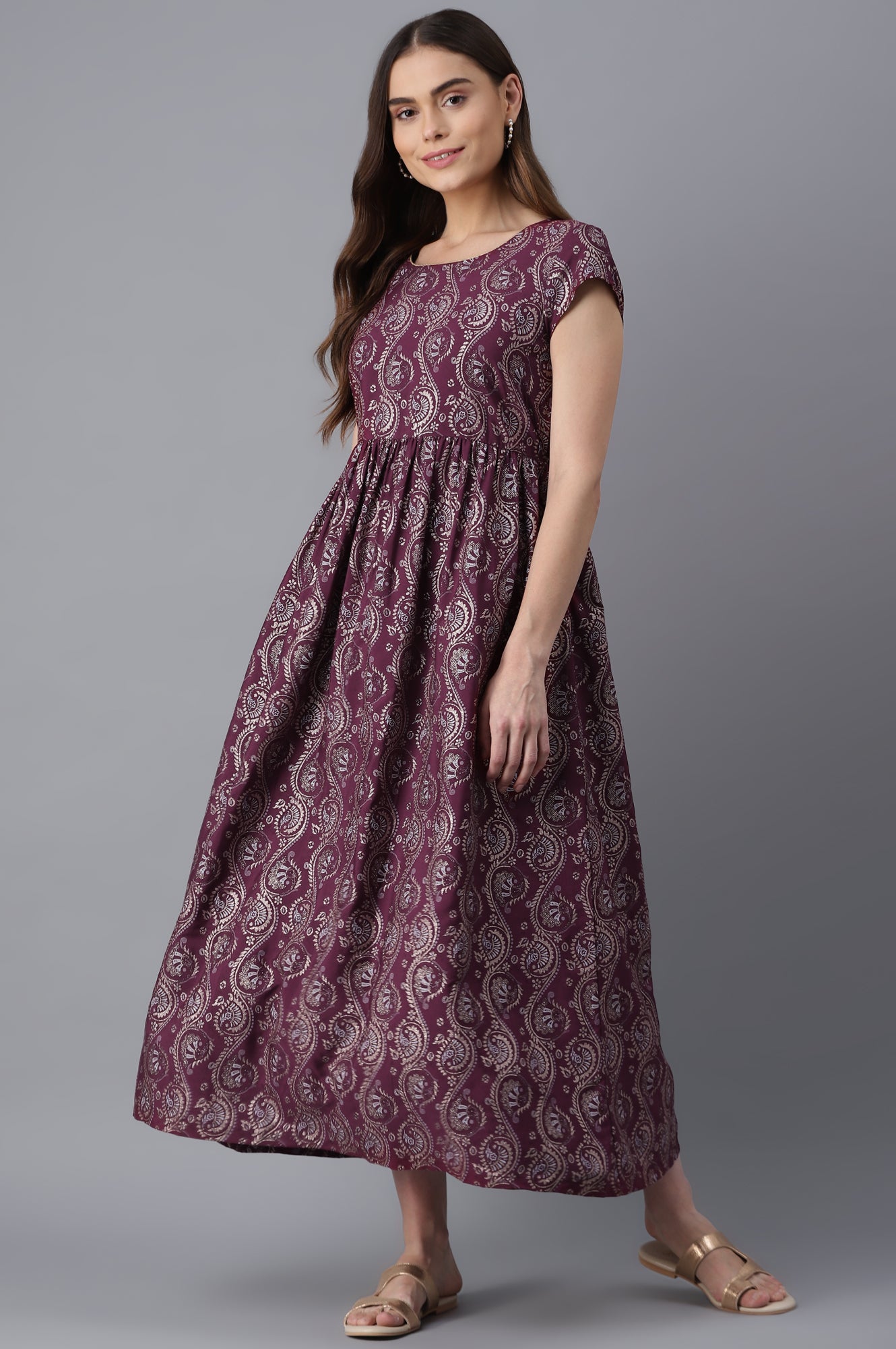 Buy Purple Ethnic Dress Online for Woman | Shop for Aurelia